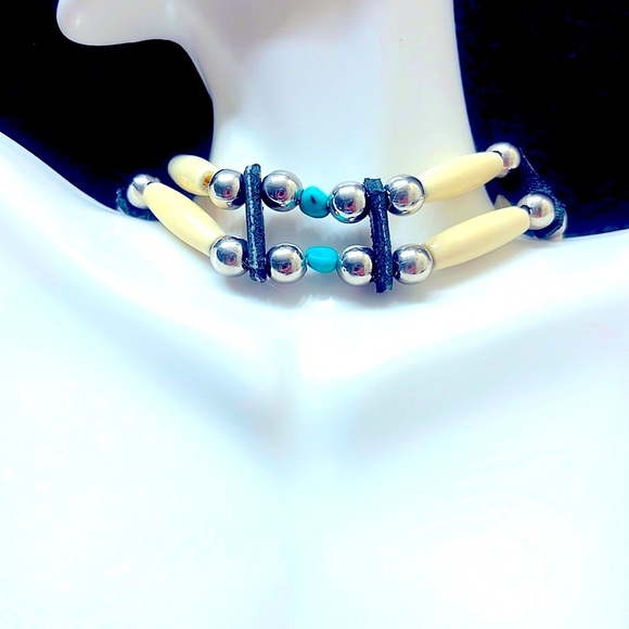 Jewelry | Doubletiered Multimaterial Choker Necklace | Poshmark
